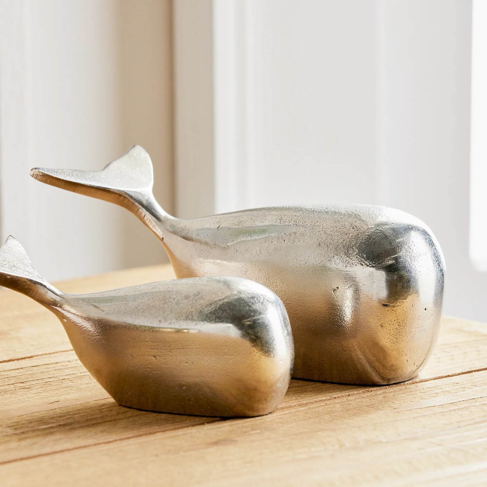 Silver Whale Sculptures, Shop Now for Exclusive Deals – Delamere Design