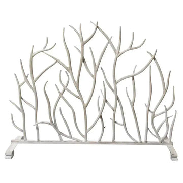 Twig Fireplace Screen in Off White - 38.5"