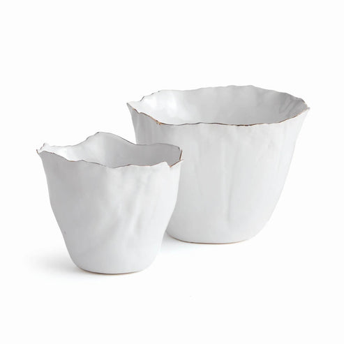 White Cachepots Planters, Shop Now for Exclusive Deals – Delamere Design