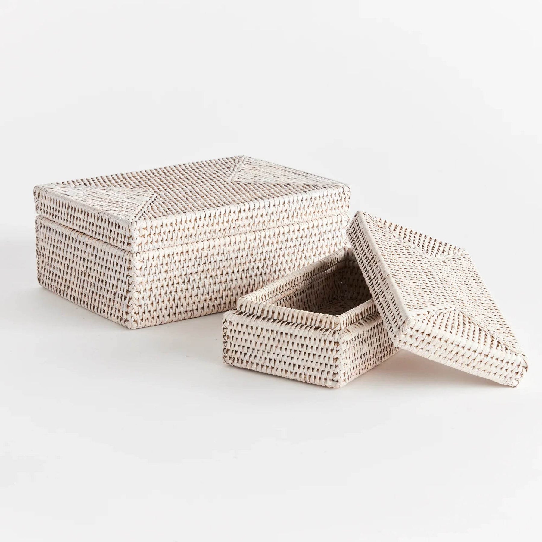 Stylish Burma Rattan Letter Box Set