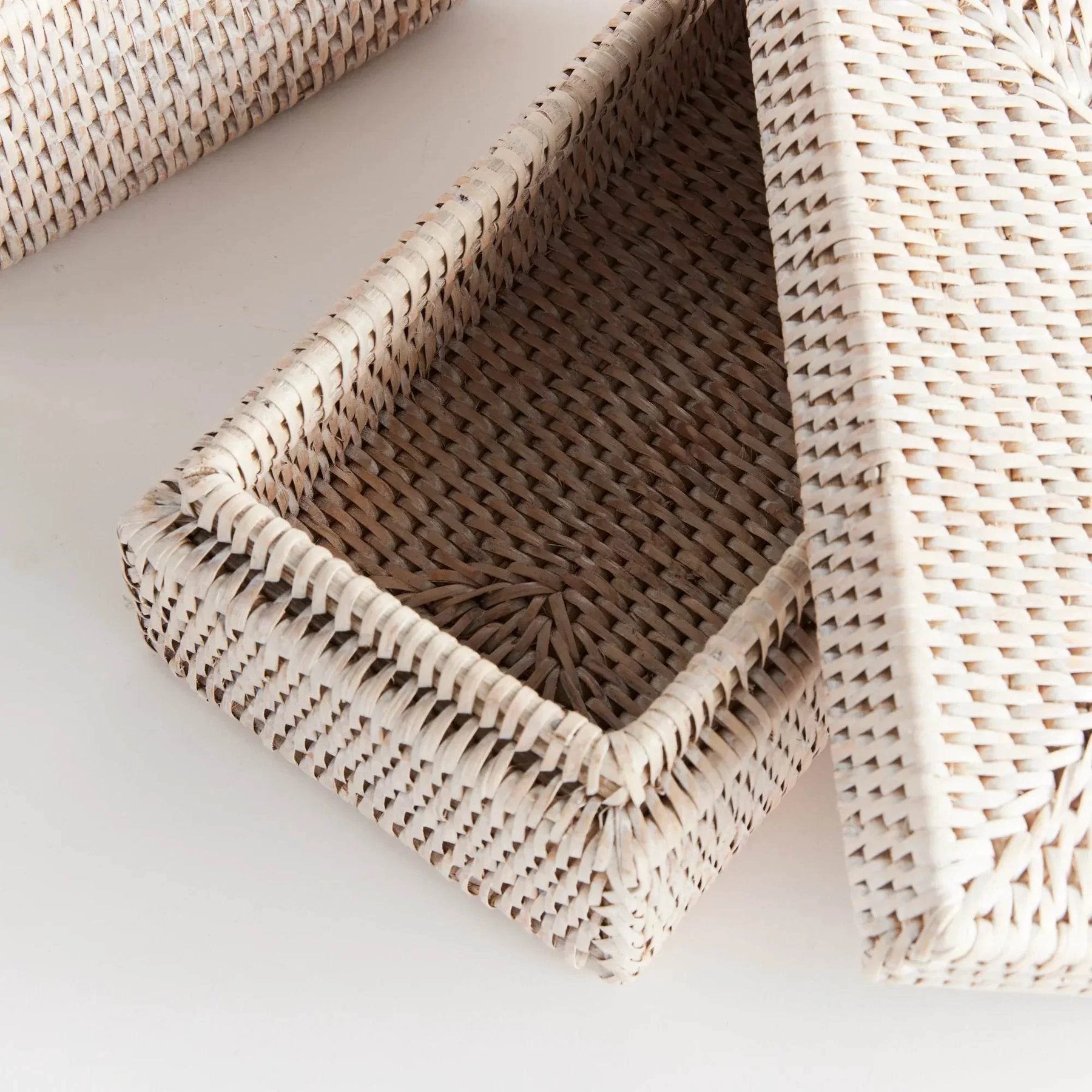 Stylish Burma Rattan Letter Box Set – Delamere Design