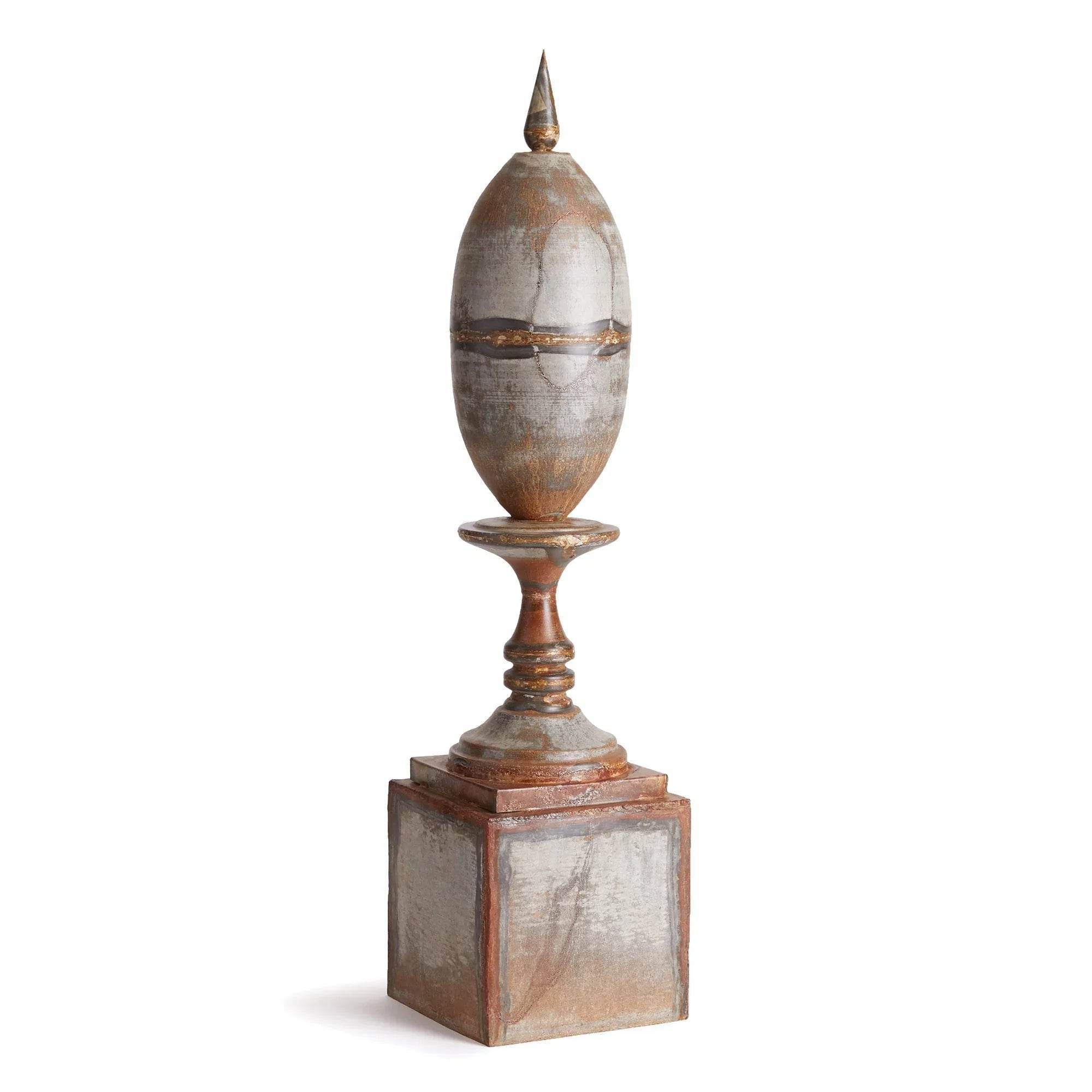 Metal Finial - Rustic Industrial, Oversized | Delamere Design